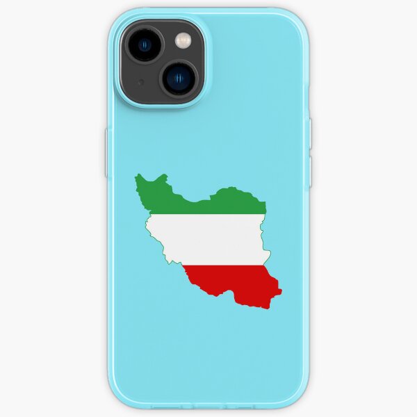 "Outline of Iran with Iranian Flag Colors" iPhone Case for Sale by ...