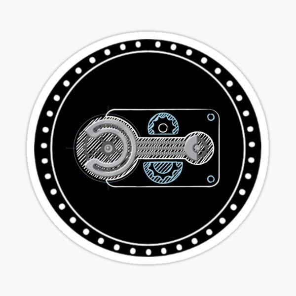 "Gears" Sticker for Sale by Nenodesign | Redbubble
