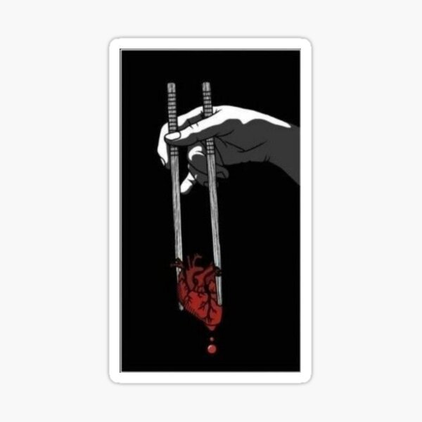 "Heart broken" Sticker for Sale by sunwukong-sage | Redbubble