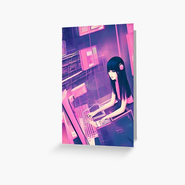 "computer science Japanese Cyberpunk Tokyo Aesthetic hacker" Greeting ...