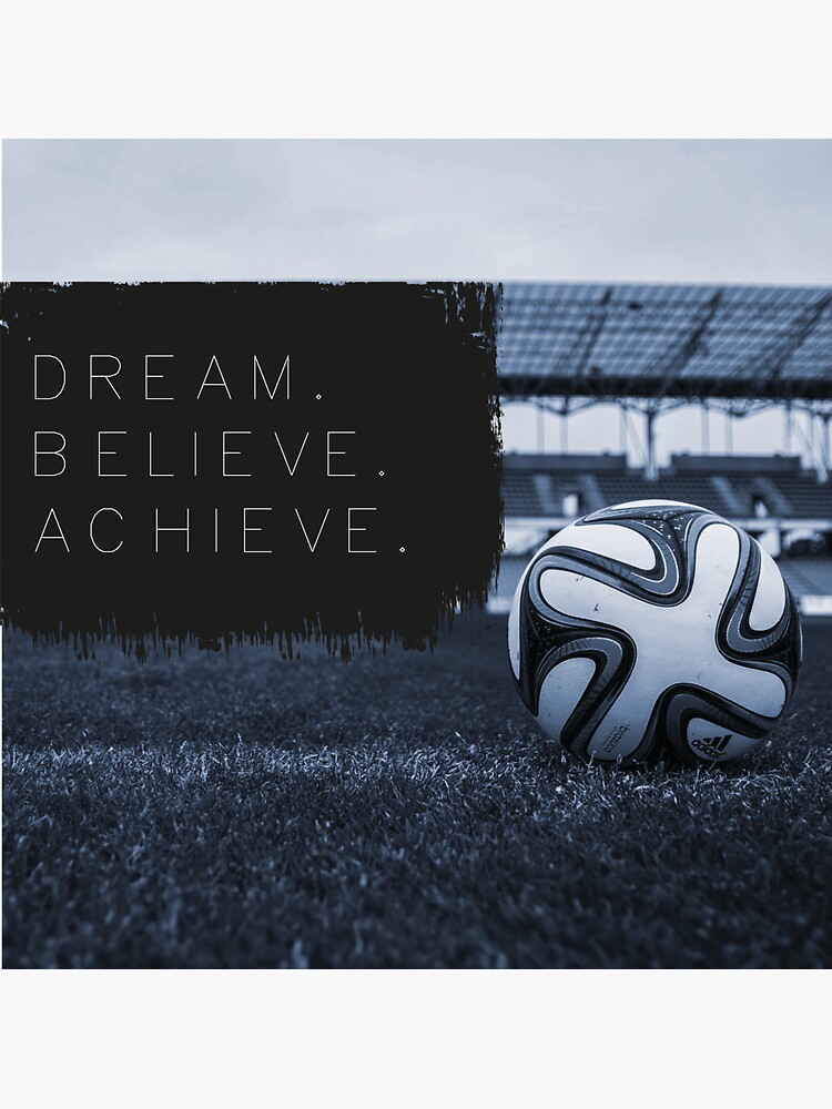 "Football Quote " Sticker for Sale by wa2022 | Redbubble