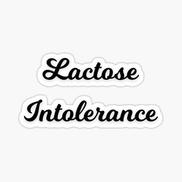 "Lactose intolerance memes" Sticker for Sale by FluffyFacts | Redbubble
