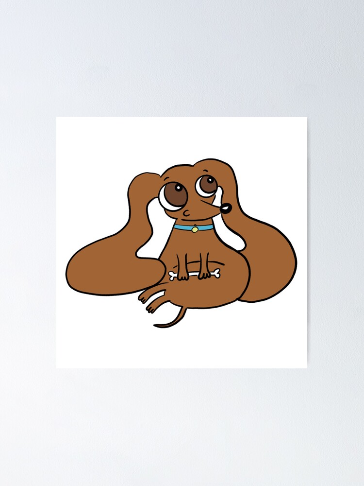 "Slinky dog" Poster for Sale by SpiritedArtwork | Redbubble