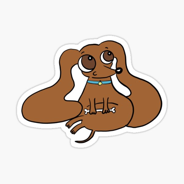 "Slinky dog" Sticker for Sale by SpiritedArtwork | Redbubble
