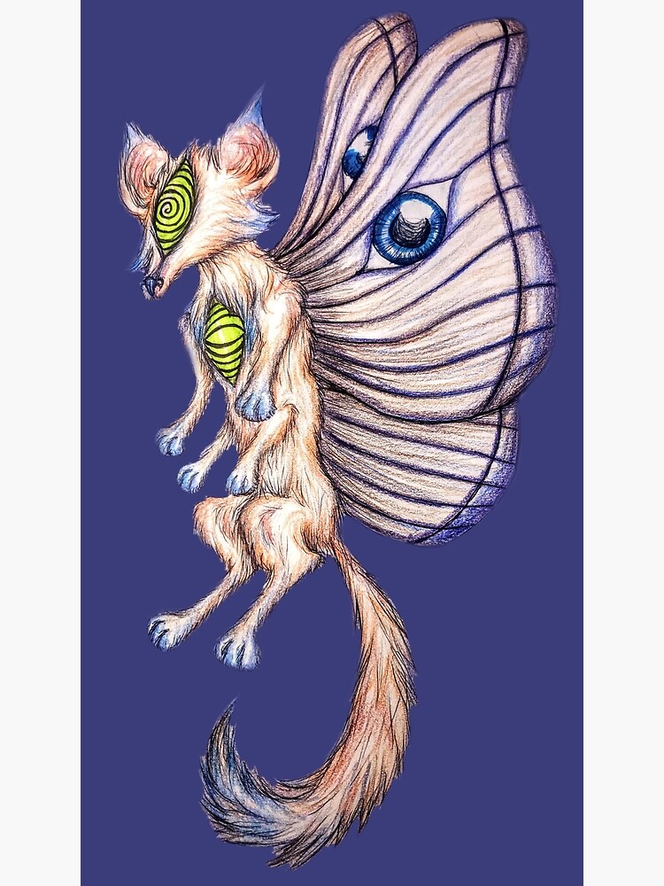 "Fox Moth Fae" Poster for Sale by HiFantastical | Redbubble