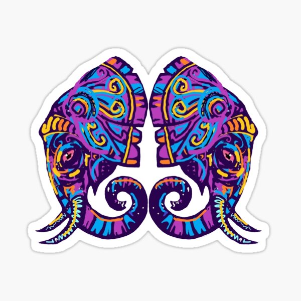 "elephunk 1" Sticker for Sale by crileybell | Redbubble