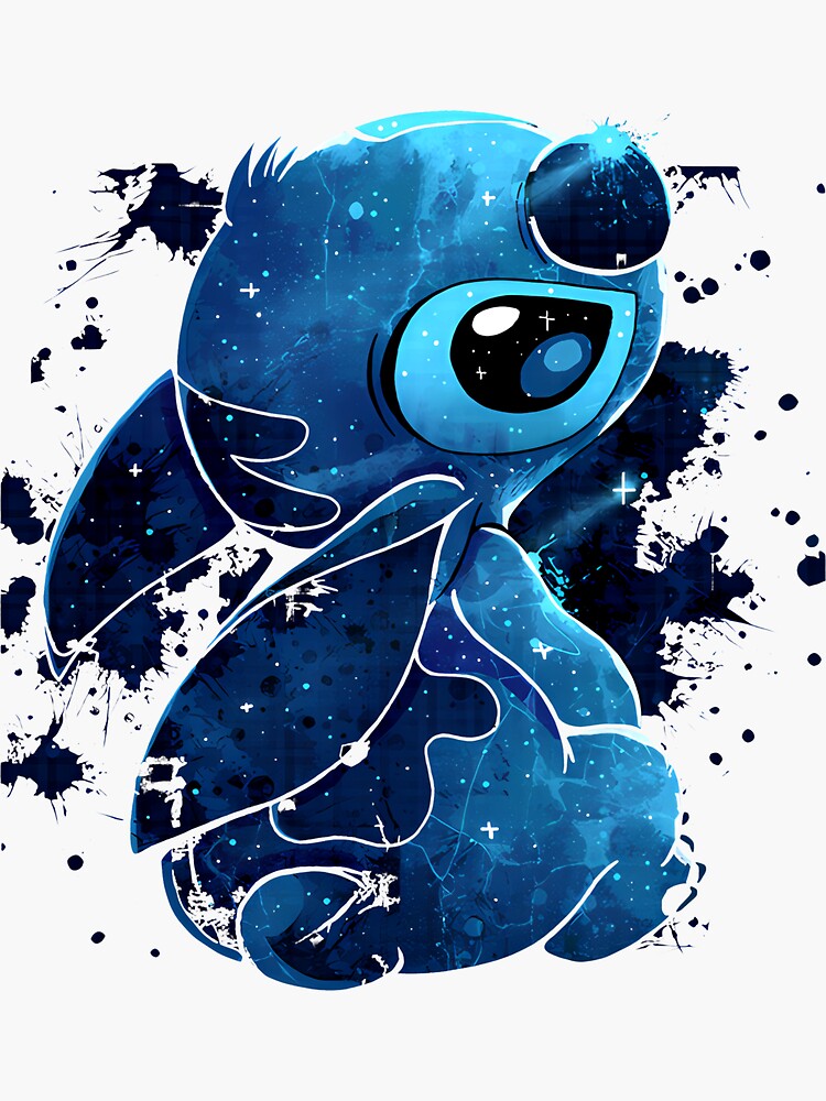 "Stitch Stary Night" Sticker for Sale by yevamei | Redbubble
