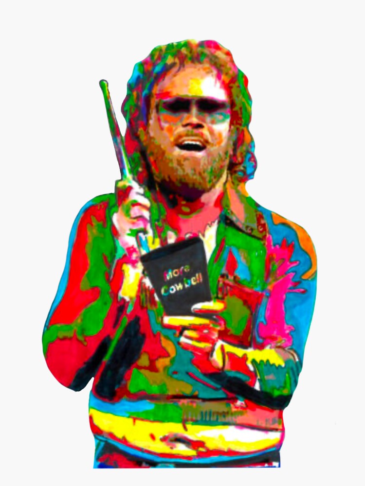 "more cowbell" Sticker for Sale by jnrutland | Redbubble
