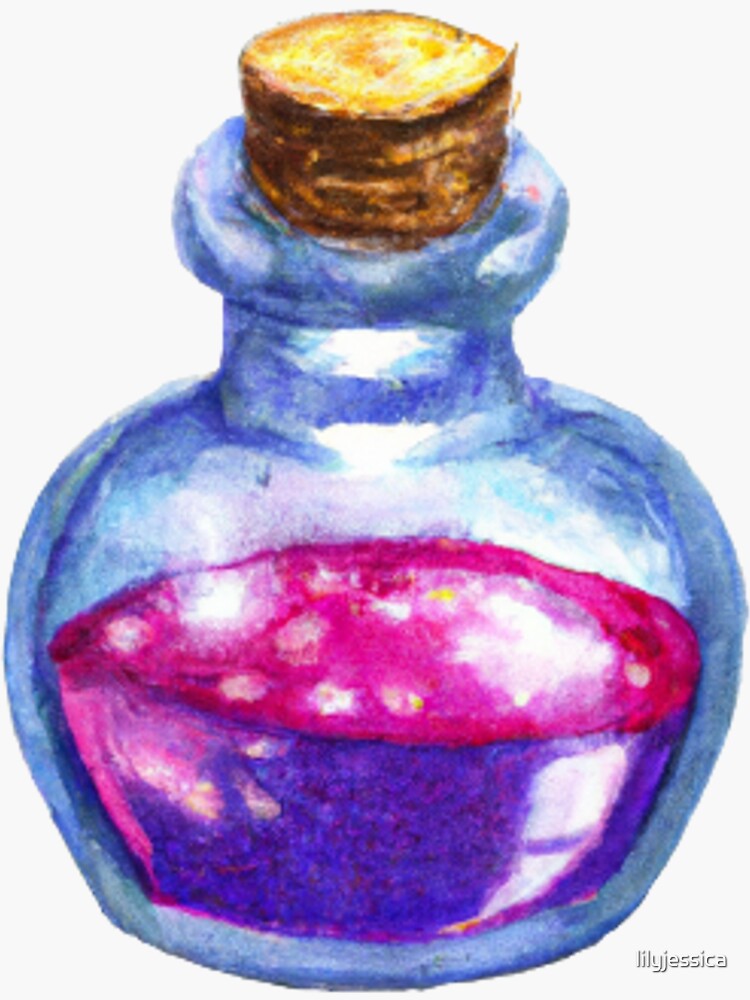 Bisexual Pride Potion Sticker For Sale By Lilyjessica Redbubble