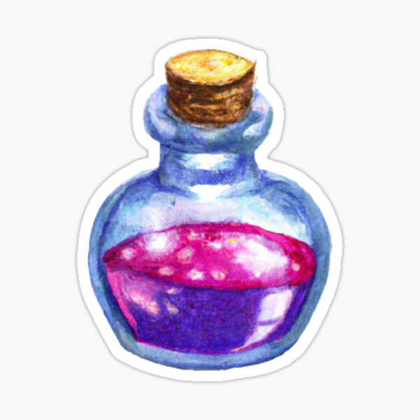 Bisexual Pride Potion Sticker For Sale By Lilyjessica Redbubble