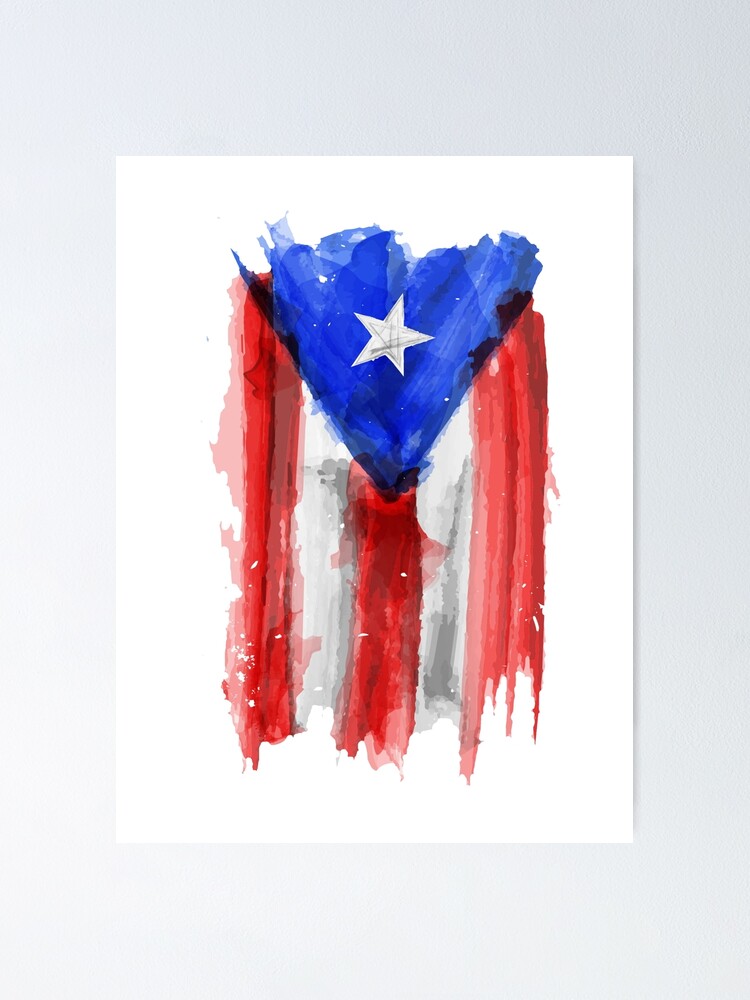 Póster «Camisa de la bandera de Puerto Rico, camiseta de Boricua ...