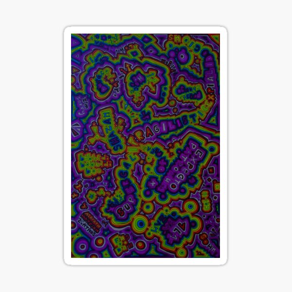 "Magic Words Dark" Sticker for Sale by sarahkathart90 | Redbubble