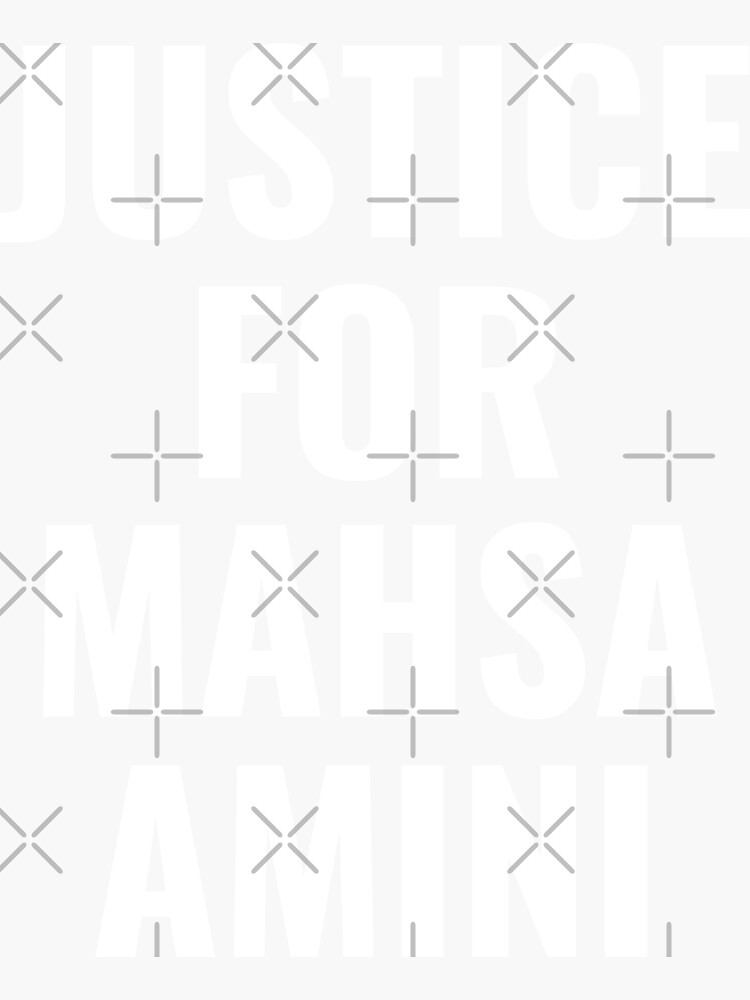 "Justice For Mahsa Amini #mahsaamini" Sticker for Sale by StoreGoHard ...