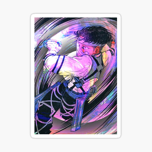"AOT Battle Levi Ackerman " Sticker for Sale by hmhmxoxo | Redbubble