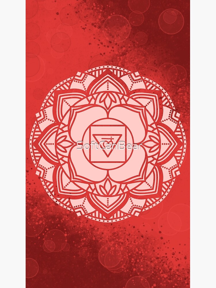 "Red Root Chakra Mandala" Poster for Sale by SoftCanBear | Redbubble