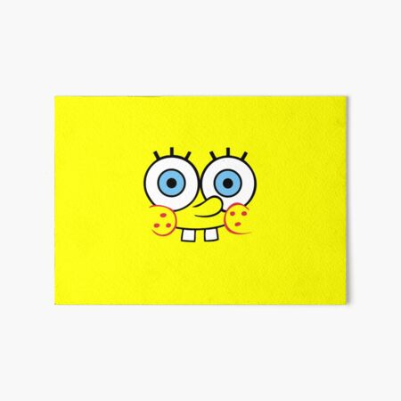 "SpongeBob face" Art Board Print for Sale by FreddyFoozbear | Redbubble