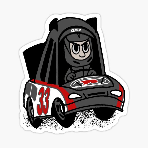 "Kevin's Retro Ride" Sticker for Sale by BranningBrand | Redbubble