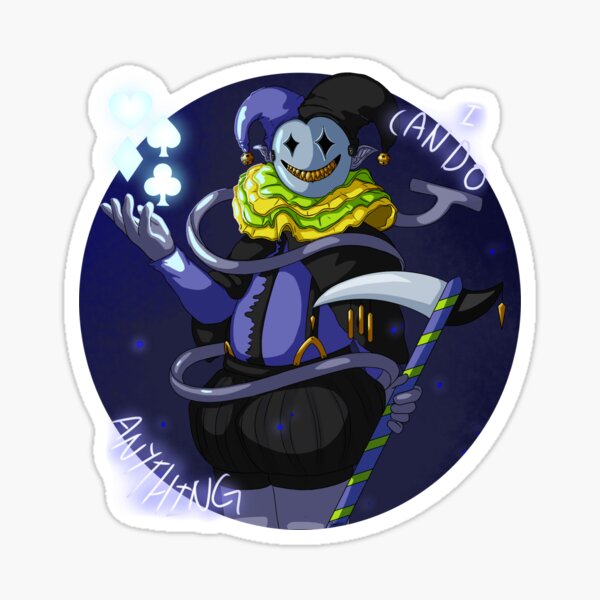 "I Can Do Anything! Jevil Deltarune" Sticker for Sale by pleasantlybad ...