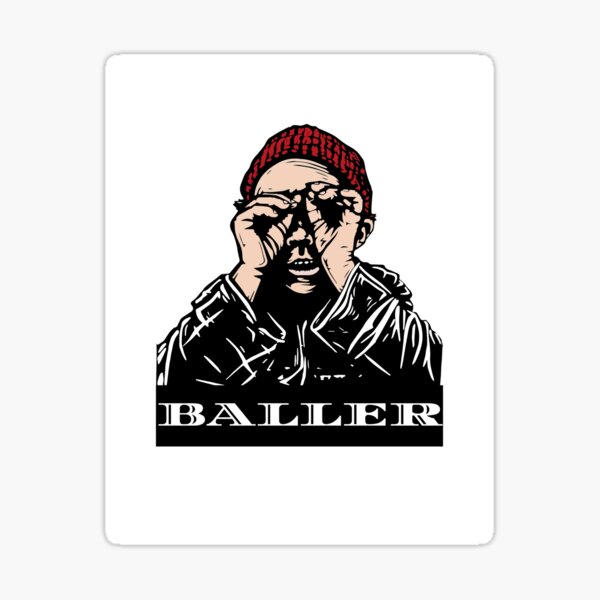 "Baller" Sticker for Sale by Mc213600 | Redbubble