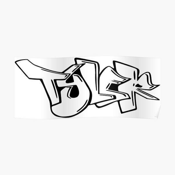 "Tyler - Graffiti Name Design" Poster for Sale by NameThatShirt | Redbubble