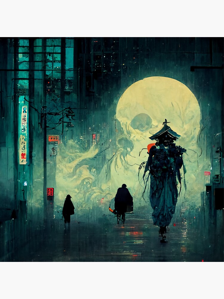 "Shinigami Japanese Grim Reaper" Sticker for Sale by friskyfoxtrot ...