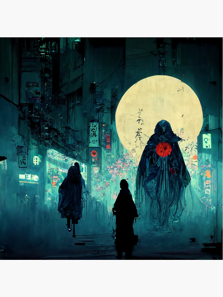 "Shinigami Japanese Grim Reaper" Sticker for Sale by friskyfoxtrot ...