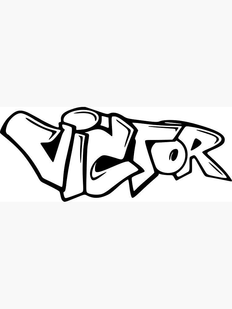 "Victor - Graffiti Name Design" Sticker for Sale by NameThatShirt ...