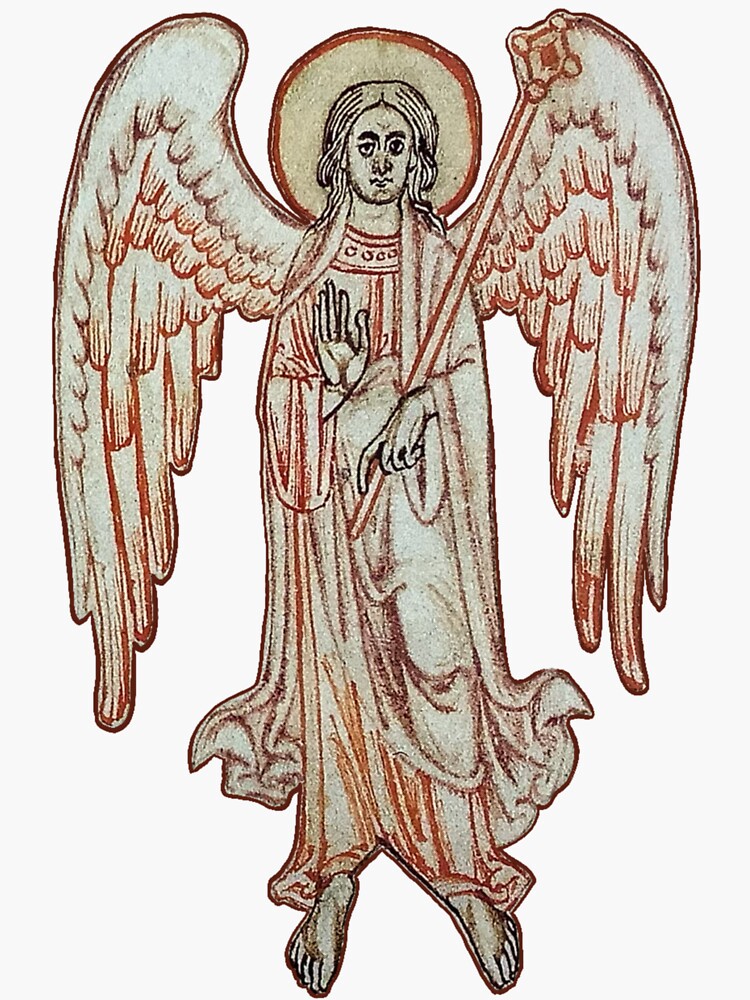 "Medieval Angel" Sticker for Sale by edaskren | Redbubble