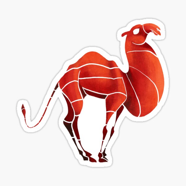 "Camel " Sticker for Sale by saeiart | Redbubble