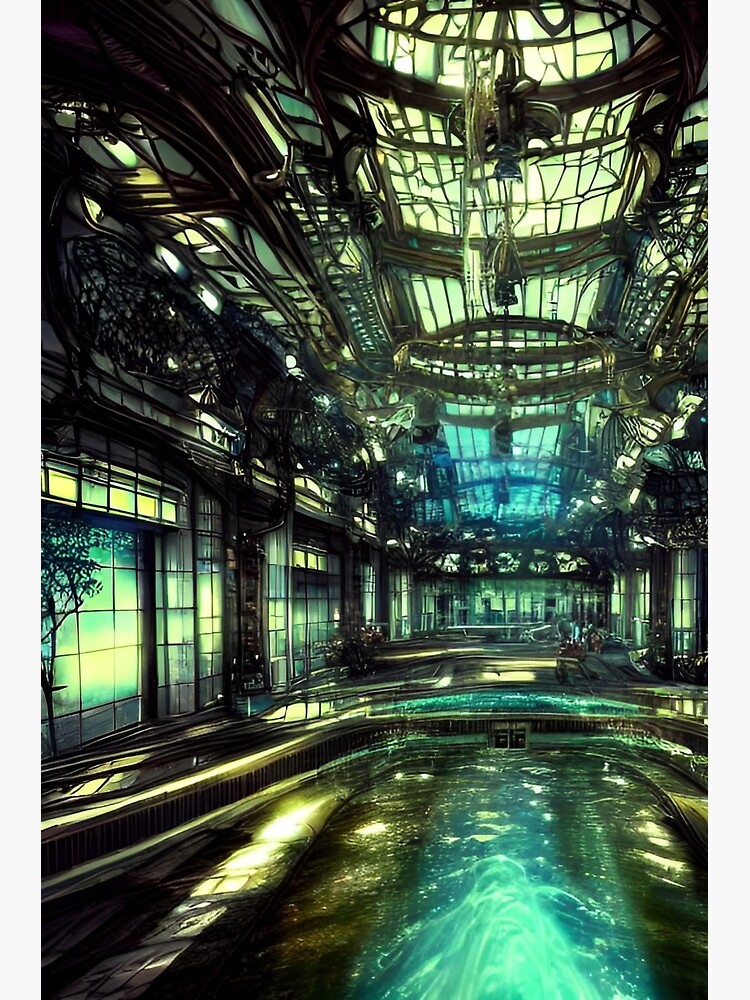 "Hydropunk Aquamarine" Poster for Sale by Gizmoverse | Redbubble