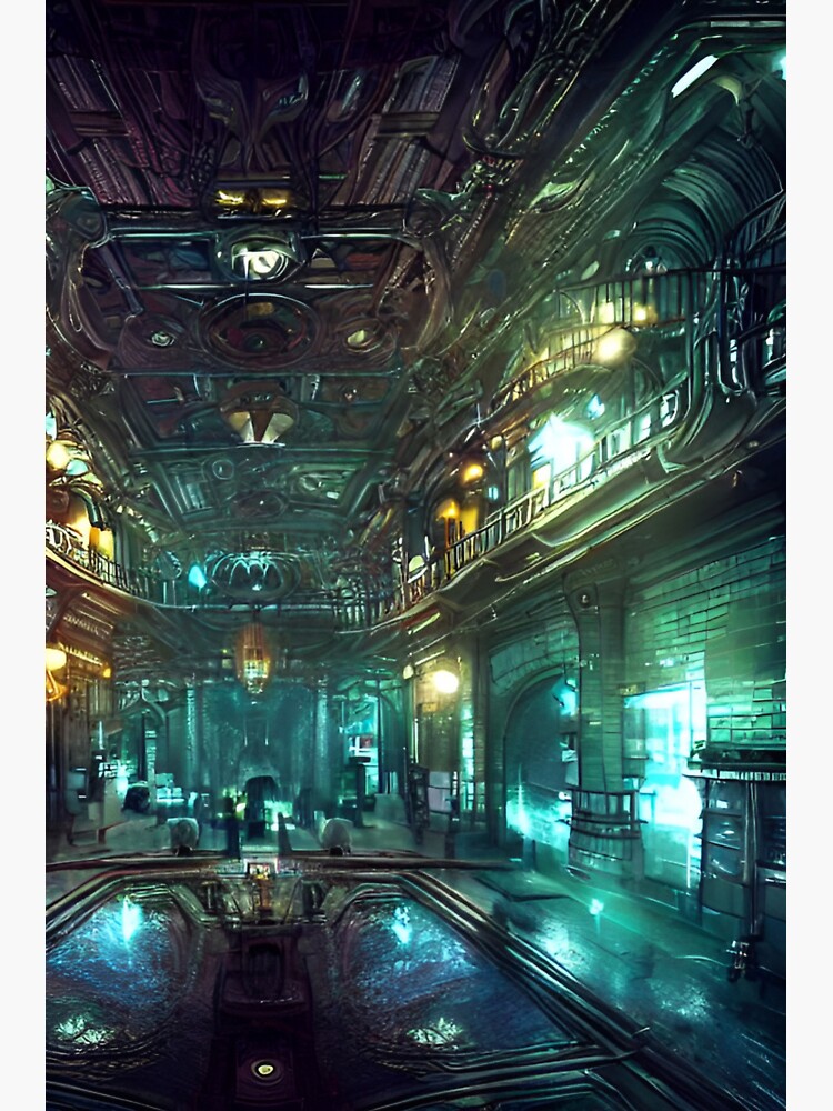 "Hydropunk Command Station" Sticker for Sale by Gizmoverse | Redbubble