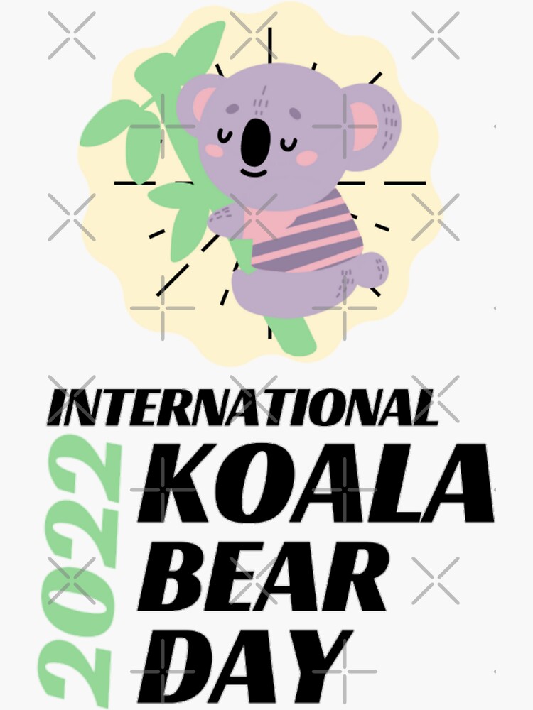 Pegatina «Día internacional del koala _mejor diseño del día del koala ...