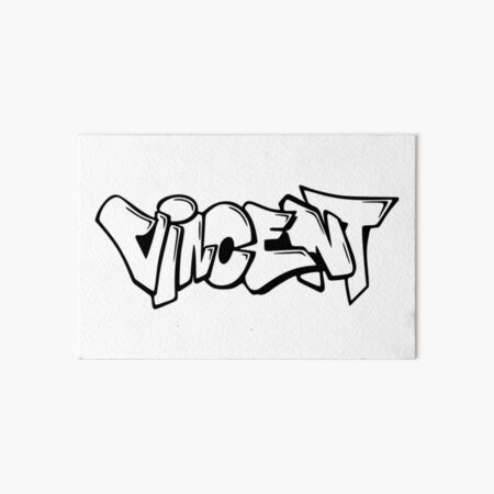 "Vincent - Graffiti Name Design" Art Board Print for Sale by ...