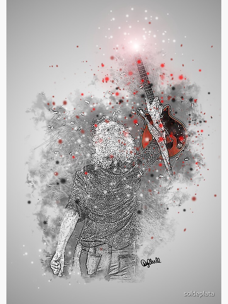 "Bri and his Red Special" Sticker for Sale by soldeplata | Redbubble