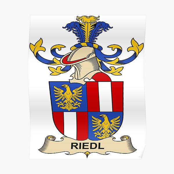 "Riedl (de Riedelswald)" Poster for Sale by HaroldHeraldry | Redbubble