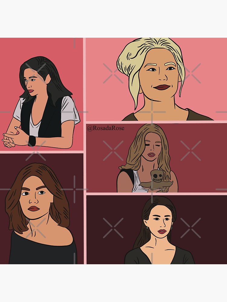 "PLL Girls #12" Sticker for Sale by Rosadarose | Redbubble