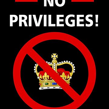 "No privileges | abolish the monarchy" Poster for Sale by Simeon ...