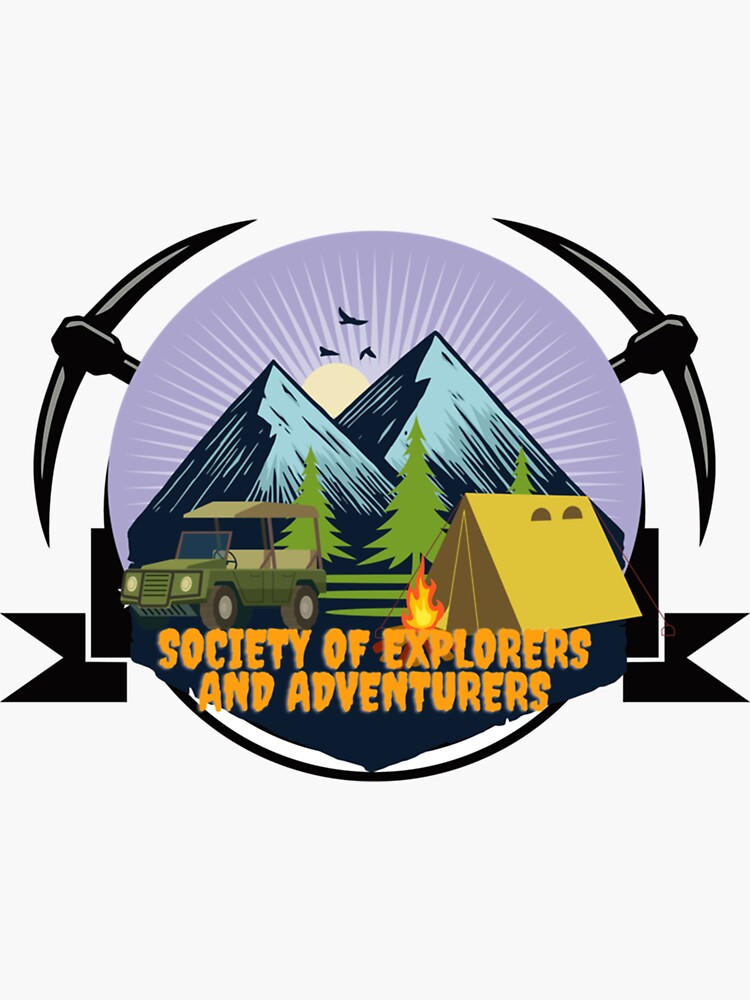 "society of explorers and adventurers Active " Sticker for Sale by ...