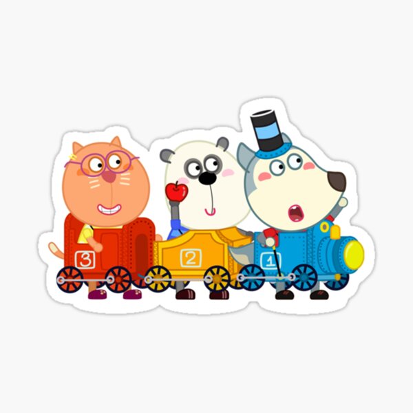 "Toy Train Wolfoo And Friends" Sticker for Sale by HajimeKambe | Redbubble