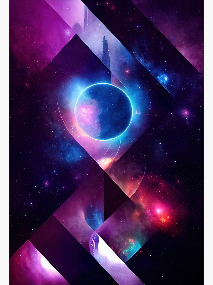 "Mirror Universe Cosmicpunk Voidcore" Sticker for Sale by Seanium ...