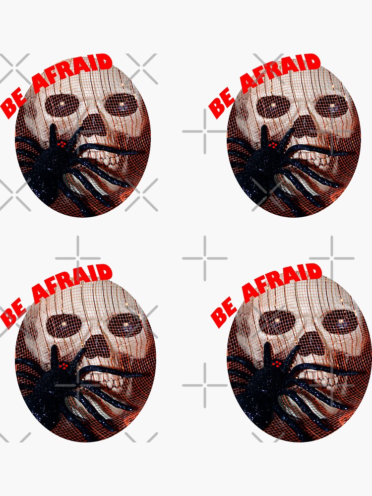 "Be afraid...Be Very Afraid! Spooky Skull, With Spider, halloween ...