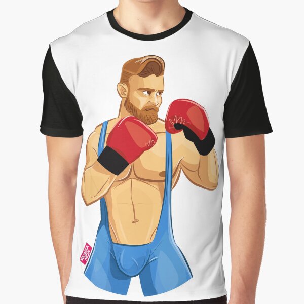 "Ginger Boxing 1" Graphic T-Shirt by WONKAMON | Redbubble