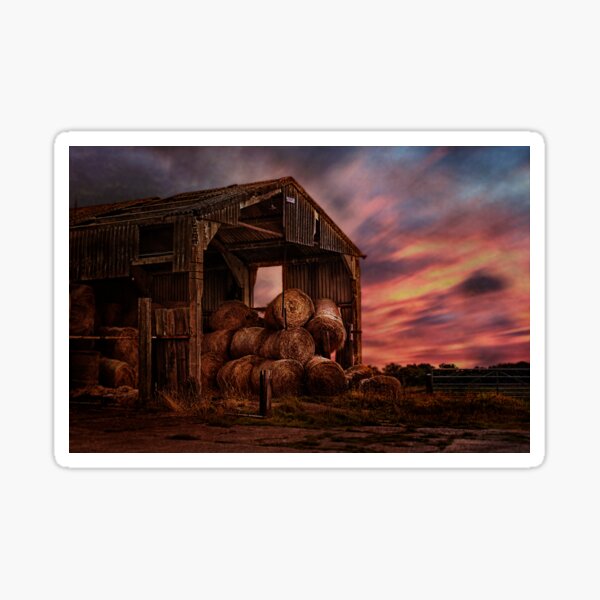 "The Bale Barn" Sticker by RWTA | Redbubble