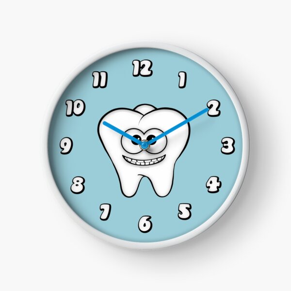 "Tooth Clock" Clock for Sale by JerryWLambert | Redbubble