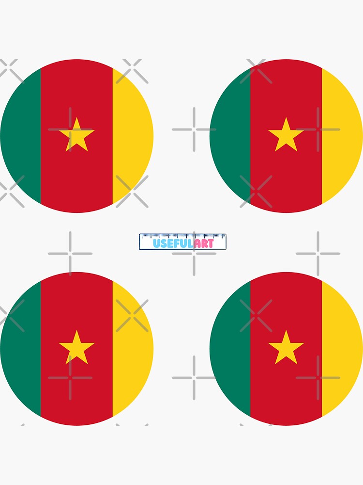 "CAMEROON FLAG (Cameroon National Flag)" Sticker for Sale by USEFULART ...