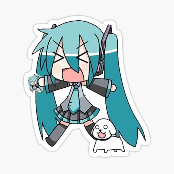 "Chibi Miku" Sticker for Sale by JacinLeffler | Redbubble