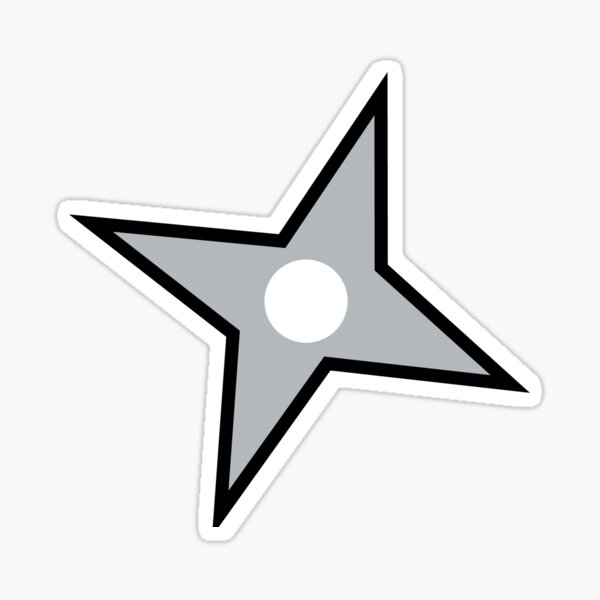 "Kunai, Shuriken, Ninja tool, weapon, throwing star" Sticker for Sale ...