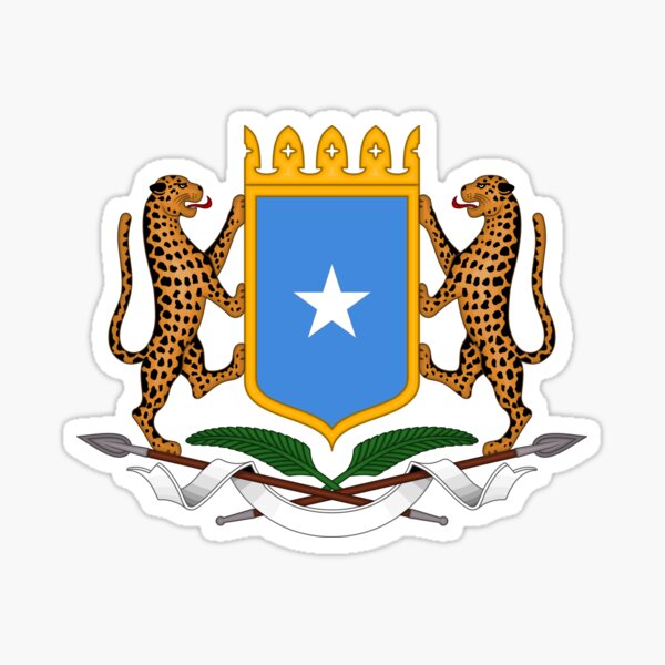 "Somalia Coat of Arms" Sticker for Sale by Tonbbo | Redbubble