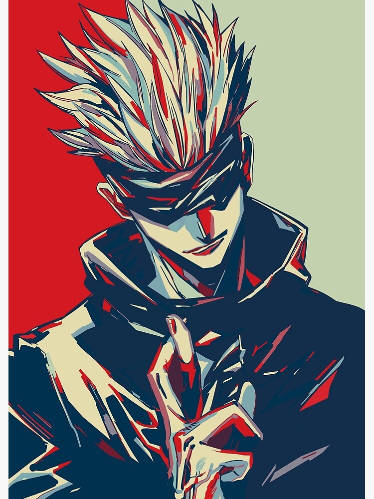 "Satoru Gojo retro" Poster for Sale by MarianWhite | Redbubble
