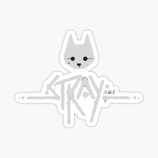 "Stray Logo game vintage" Sticker for Sale by EMBERRANEY | Redbubble